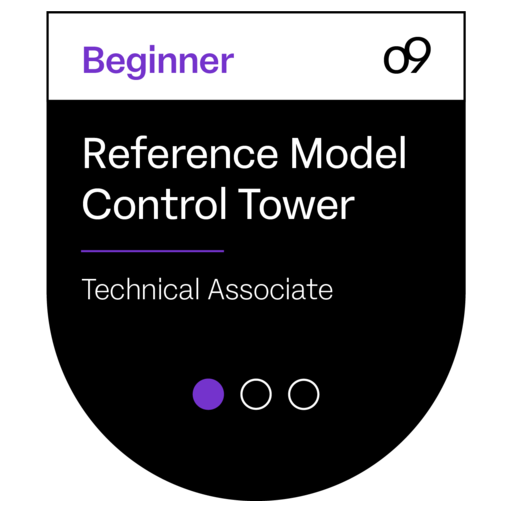 o9 Reference Product Control Tower - Technical Associate - Credly