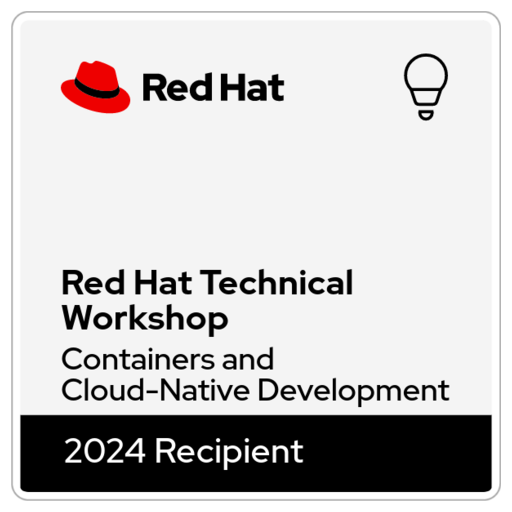Red Hat Technical Workshop - Containers and Cloud-Native Development - Credly