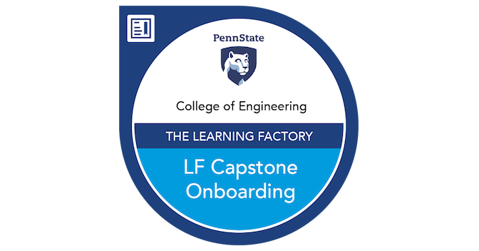 Learning Factory Capstone Onboarding Spring 2022 - Credly