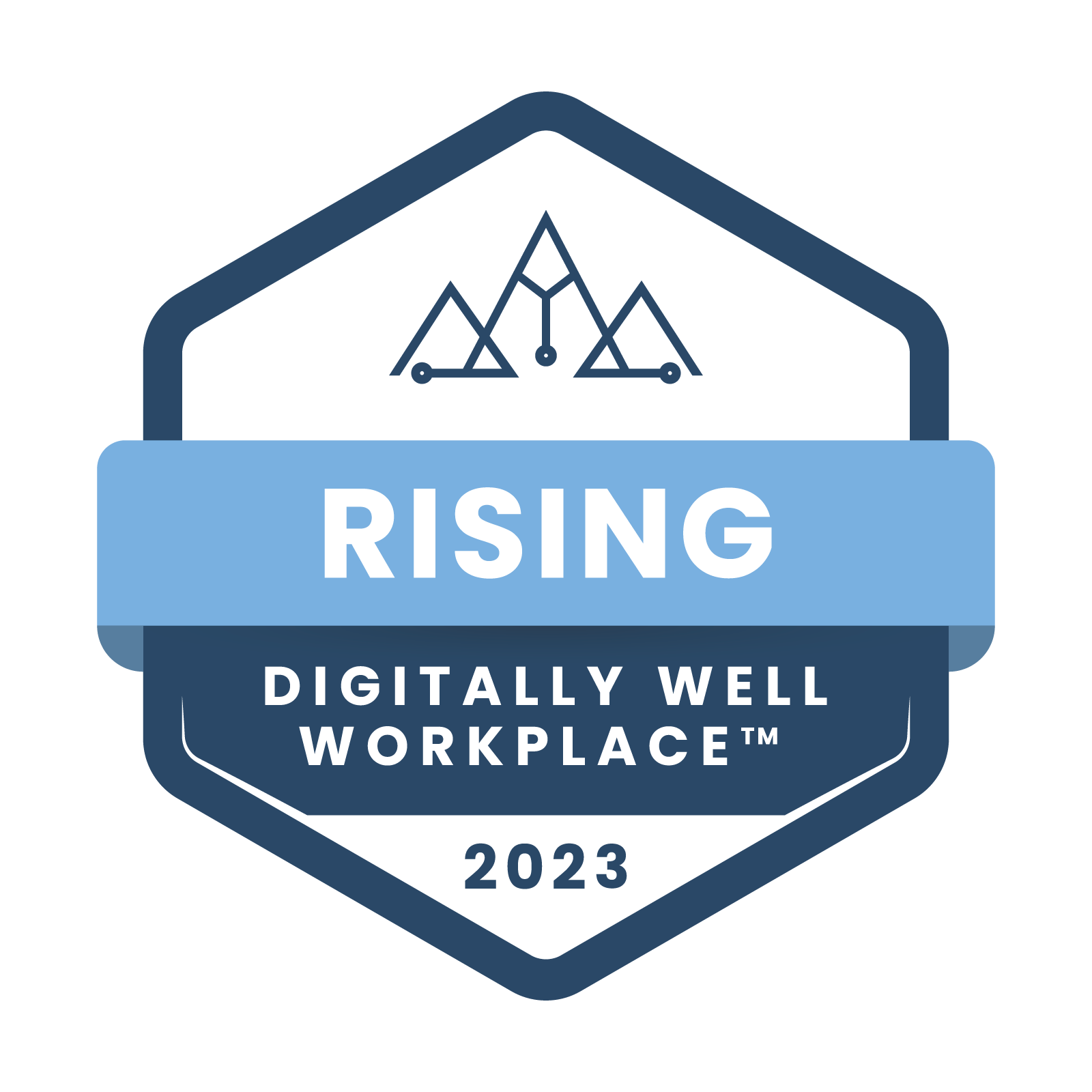 Rising Digitally Well Workplace Badge - Credly