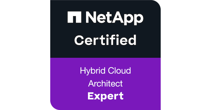 NetApp Certified Hybrid Cloud Architect - Credly