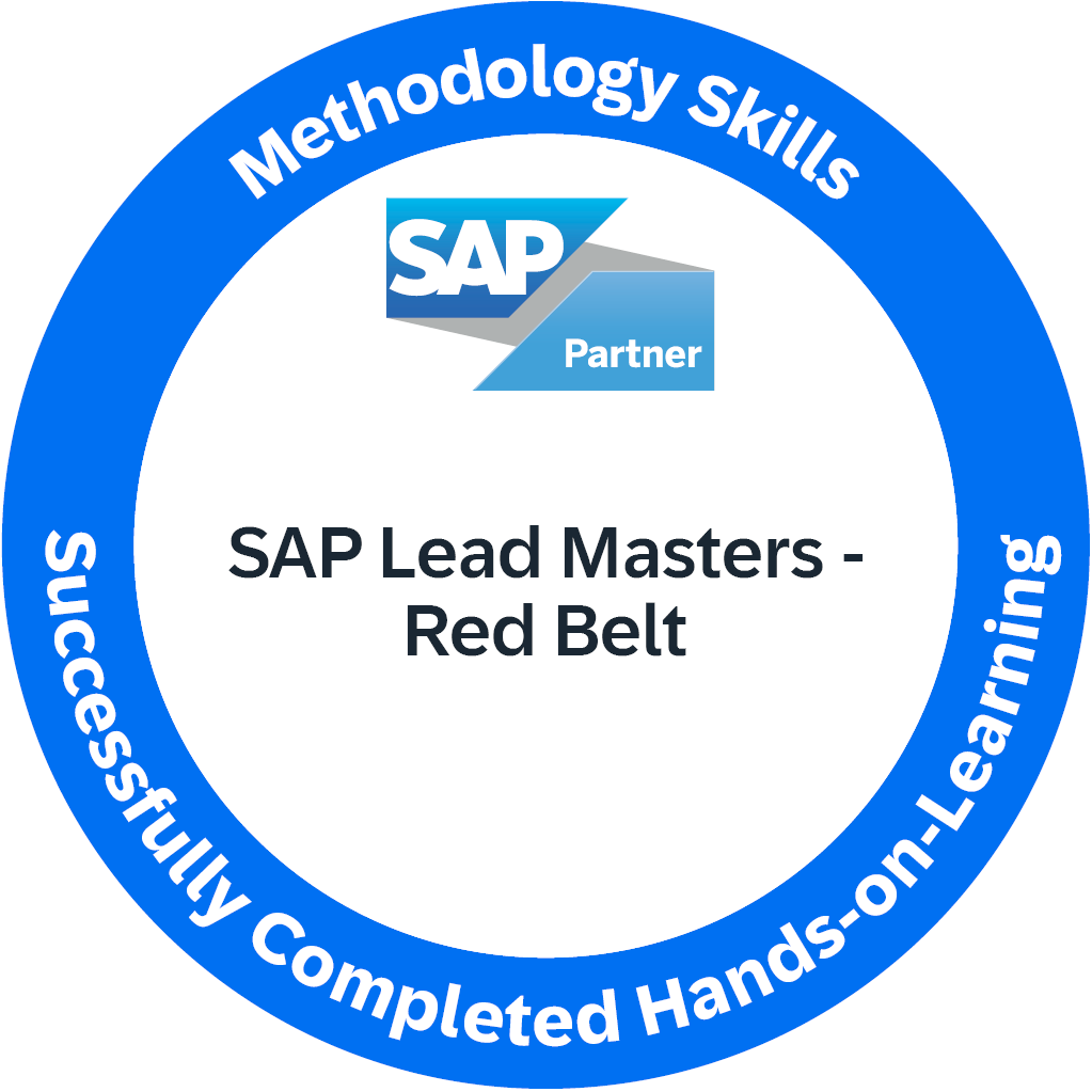 Methodology Skills - SAP Lead Masters - Red Belt - Credly