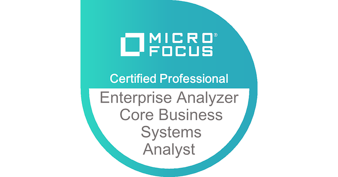 Enterprise Analyzer Core Business Systems Analyst Certified Professional (MFCP) - Credly