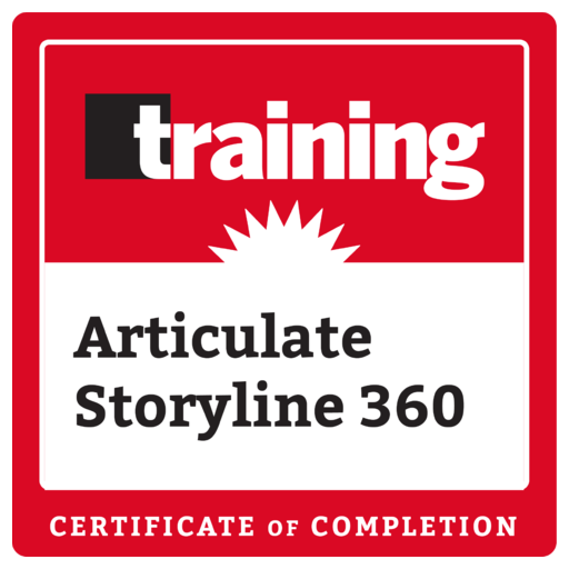 Articulate Storyline 360 Certificate Program - Credly