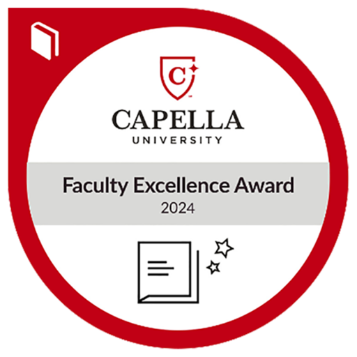 Capella University Award for Excellence - 2024 - Credly
