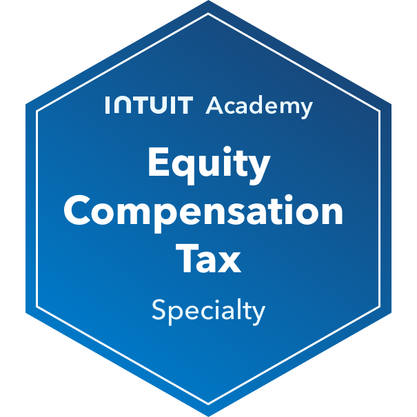 Intuit Academy Equity Compensation Tax Exam - Credly