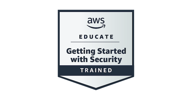 AWS Educate Getting Started with Security - Training Badge - Credly