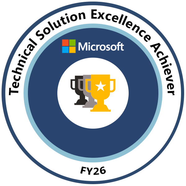 GPS Technical Solution Excellence Achiever - Credly