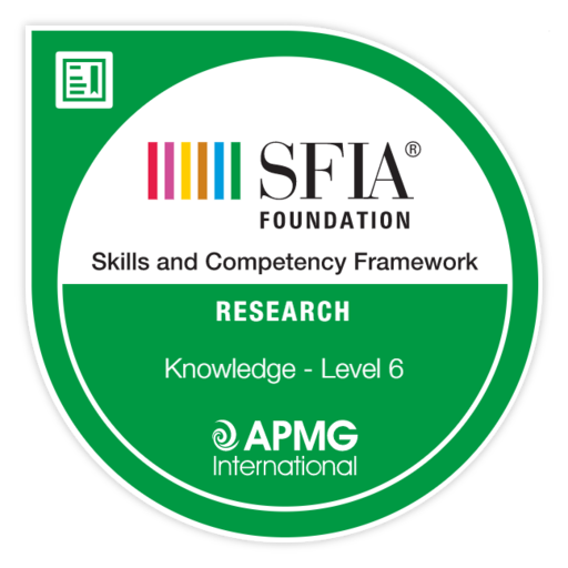 SFIA - Knowledge - Research (RSCH) - Level 6 - Credly