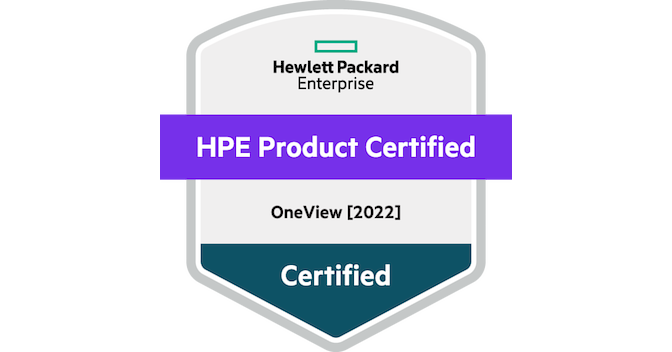 HPE Product Certified - OneView [2022] - Credly