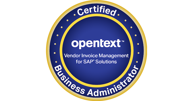 OpenText Certified Business Administrator - Vendor Invoice Management ...