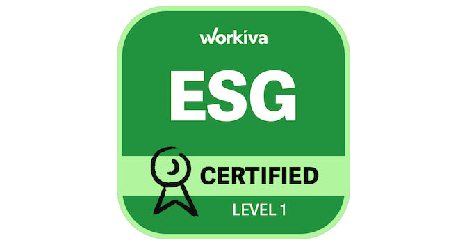 Certified in Using the ESG Solution - Credly
