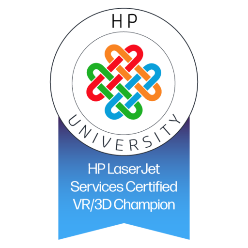 HP LaserJet Services Certified VR/3D Champion - Credly