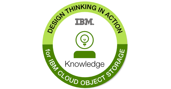 Design Thinking in Action for IBM Cloud Object Storage - Credly