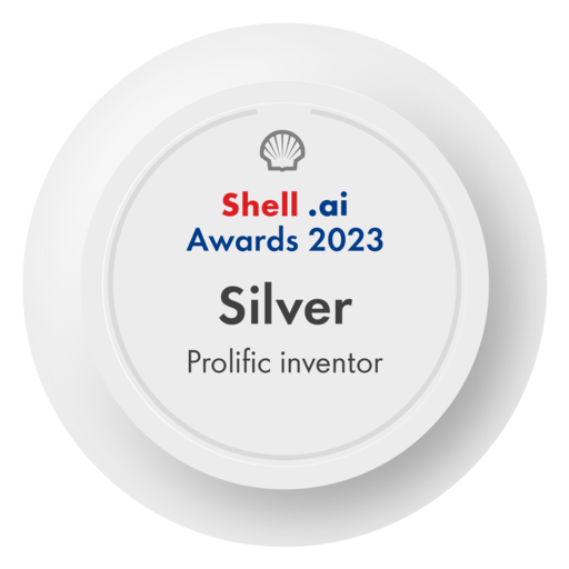 Shell.ai Awards 2023 |Prolific Inventor |Silver - Credly