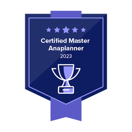 Anaplan Certified Master Anaplanner Badge 2023 - Credly