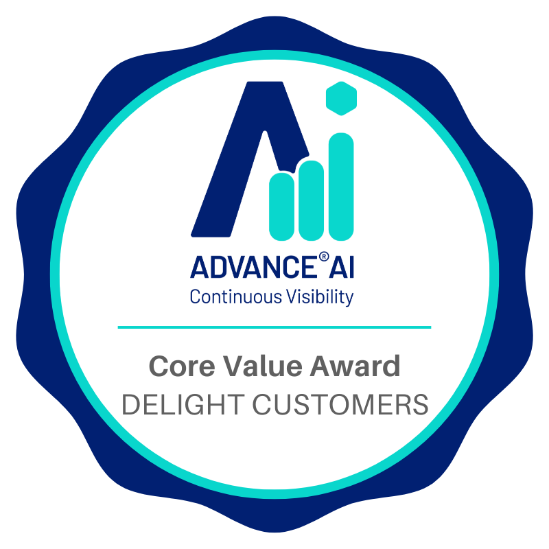 ADVANCE®AI Core Value Award - Delight Customers - Credly