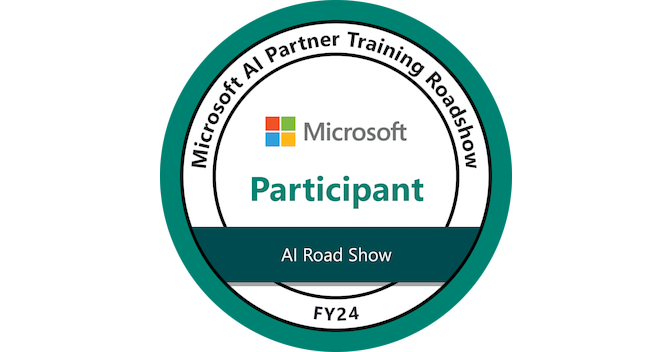 Microsoft AI Partner Training Roadshow—Participant - Credly