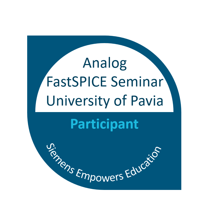 Analog FastSPICE Seminar at University of Pavia - Credly