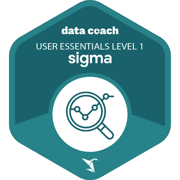 Sigma User Essentials Level 1 - Credly
