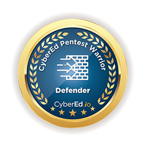 CyberEd Pentest Warrior Level 1: Defender - Credly