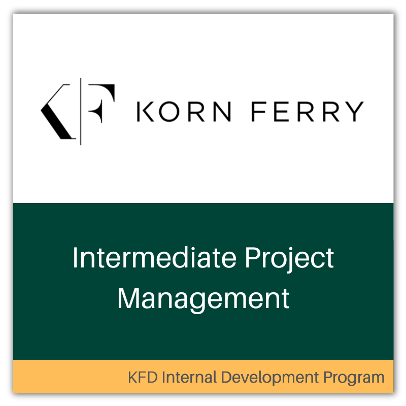 Intermediate Project Management - KFD Internal Development - Credly