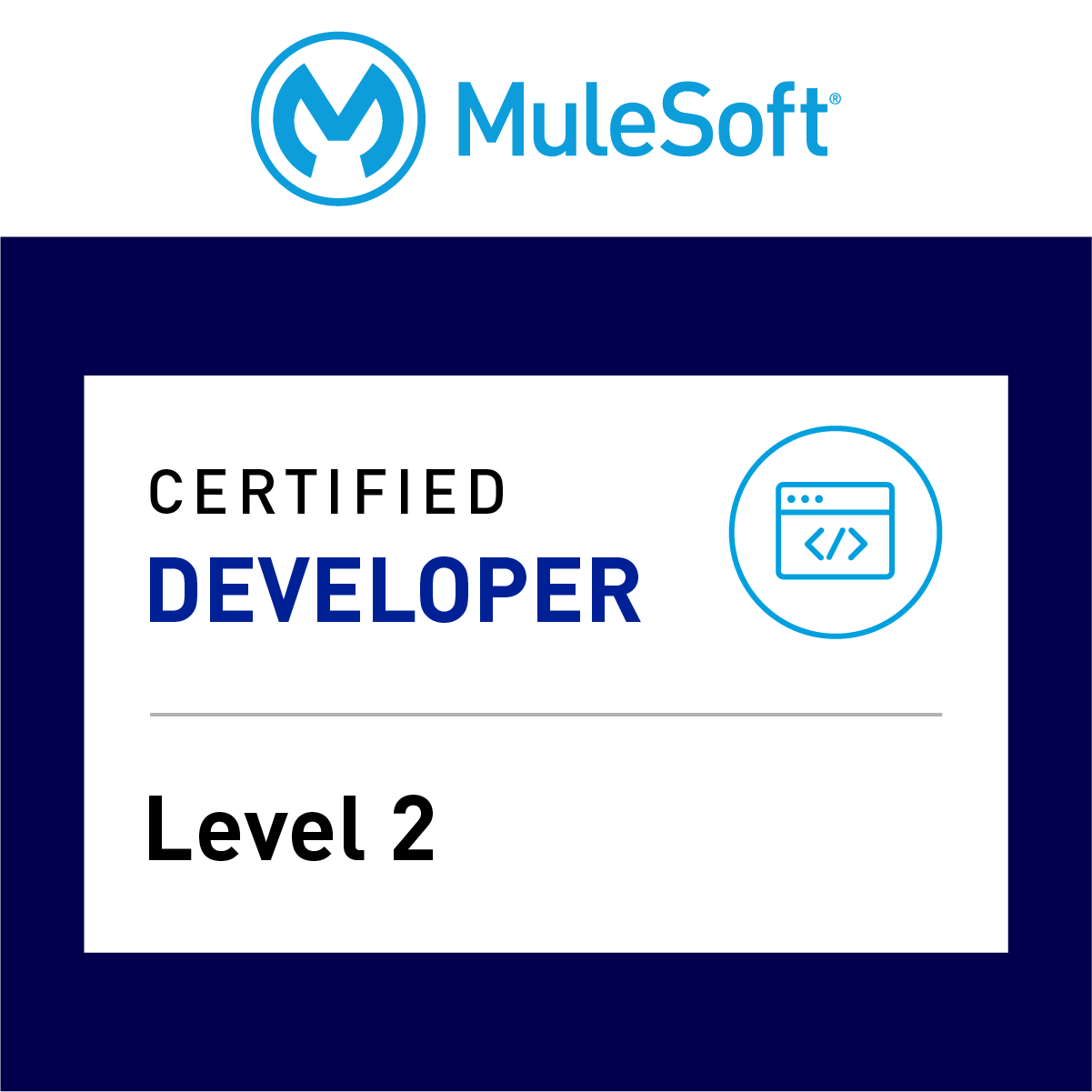 MuleSoft Certified Developer - Level 2 - Credly