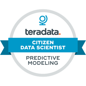 Teradata Citizen Data Scientist - Predictive Modeling - Credly