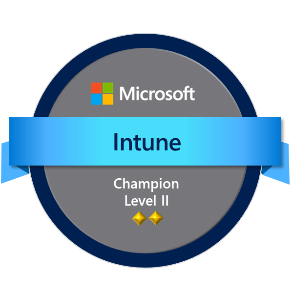Intune Champion, Level II - Credly