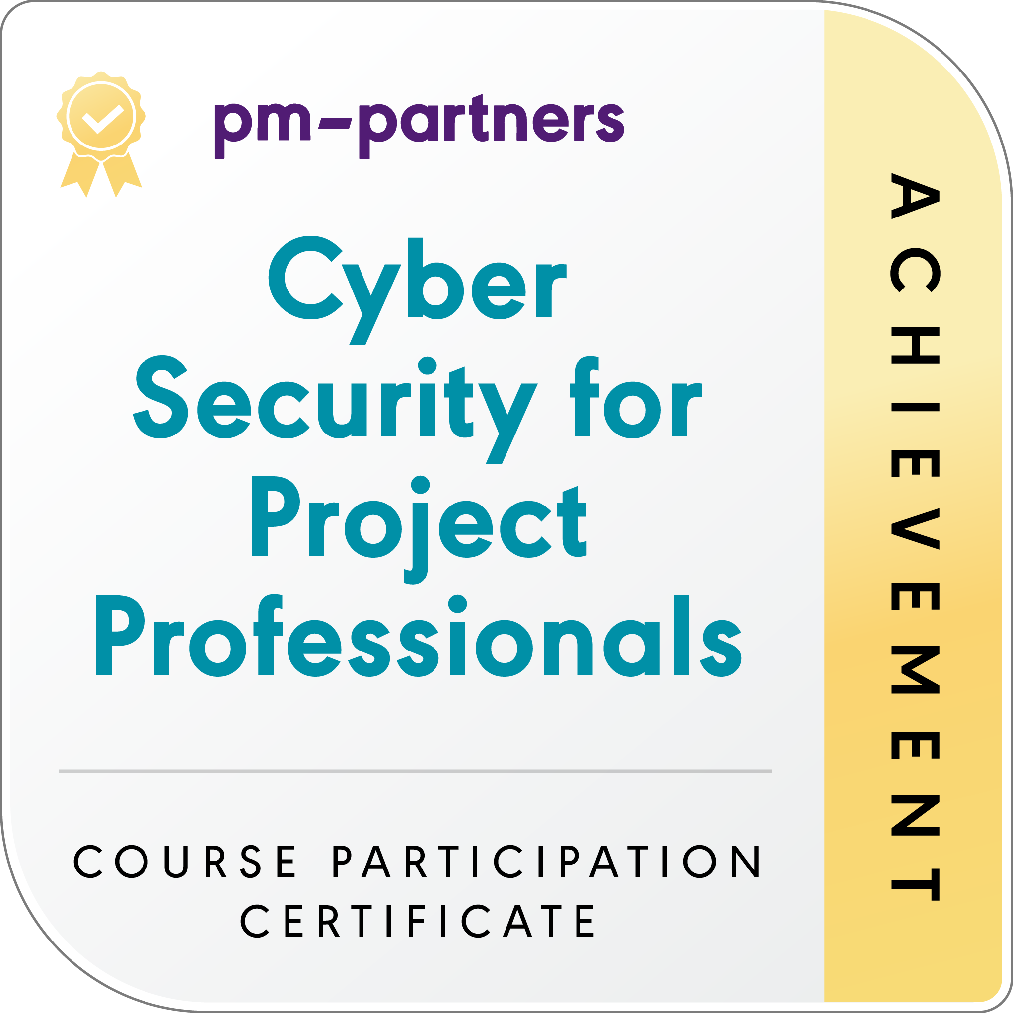 Cyber Security for Project Professionals - Credly