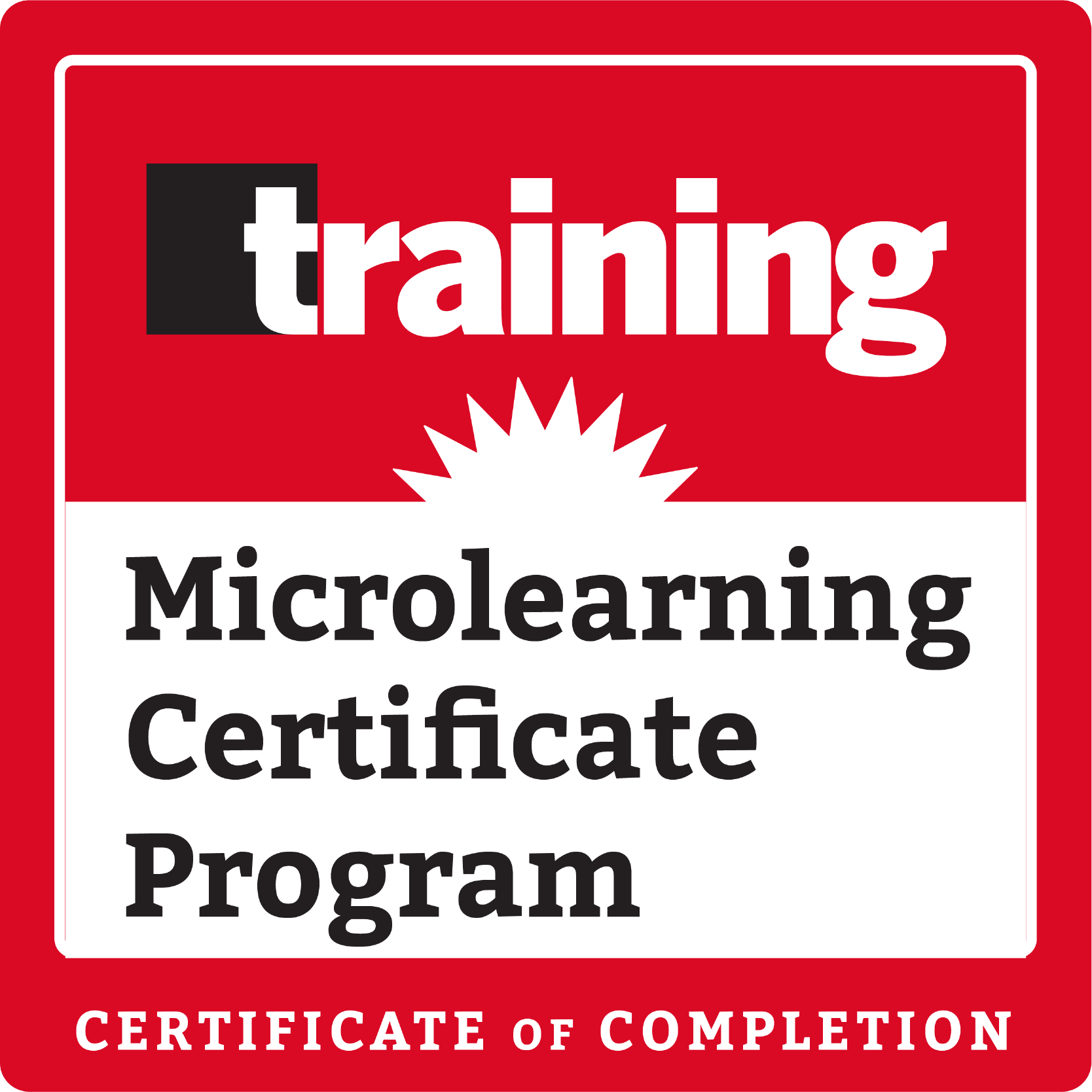 Microlearning Certificate Program - Credly