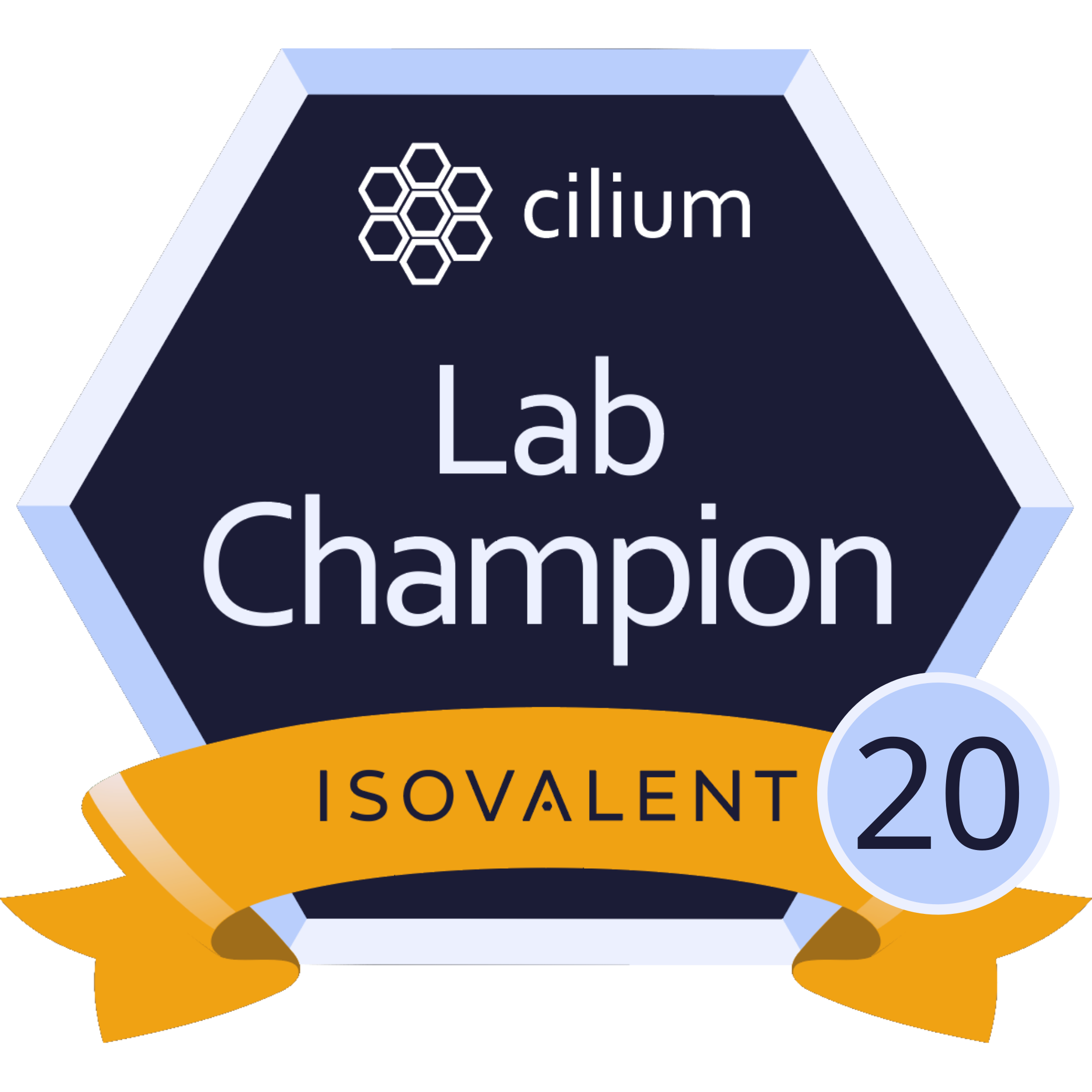 Isovalent Lab Champion (20 labs) - Credly