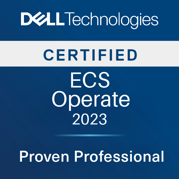 Dell ECS Operate 2023 - Credly