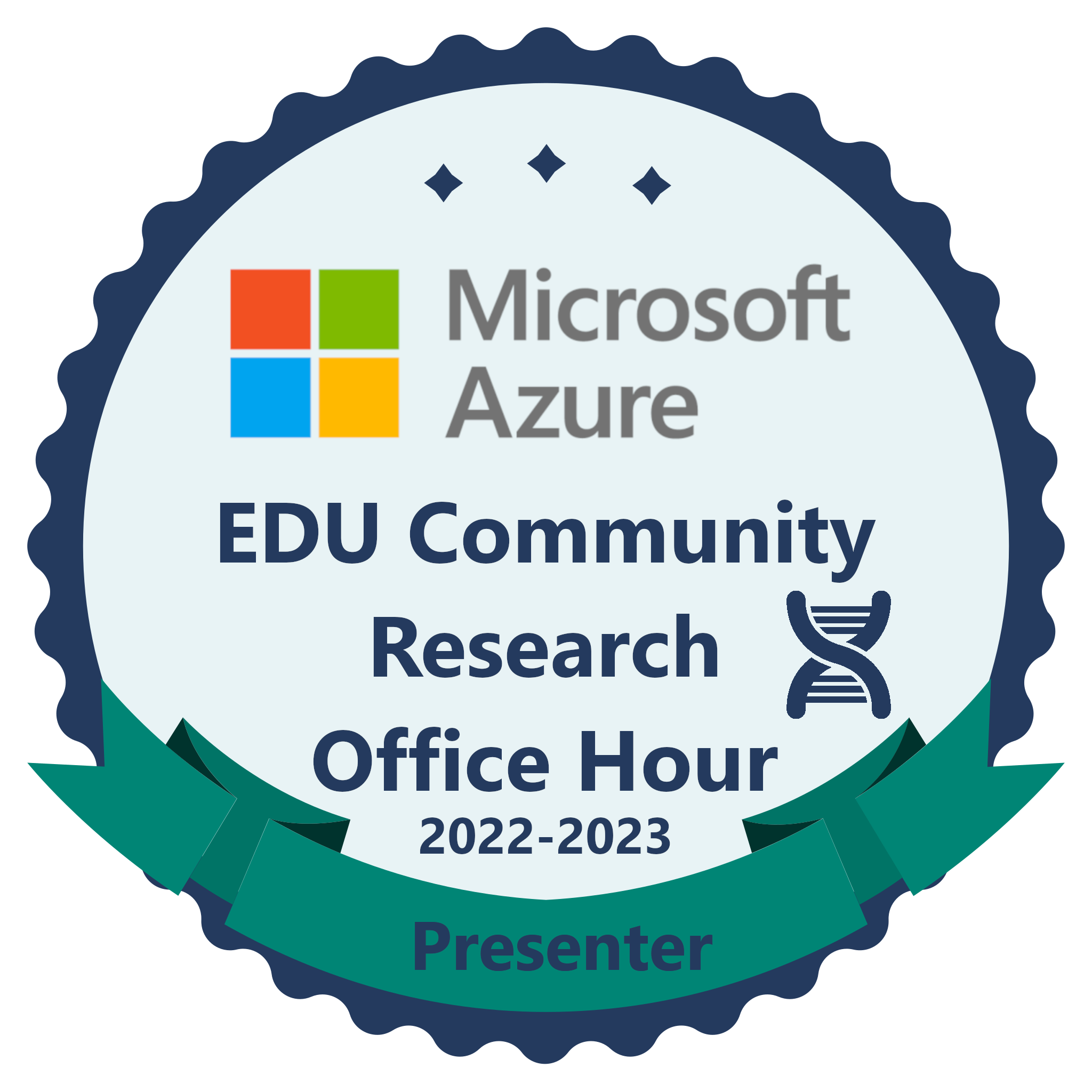 Azure for EDU Community - Azure for Research Office Hour Presenter - Credly