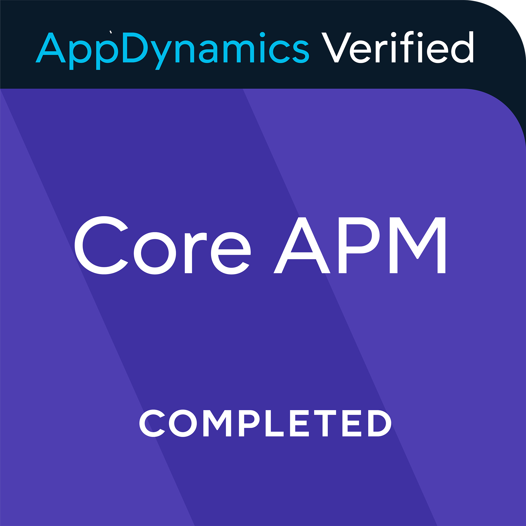 AppDynamics Verified Core APM - Credly