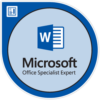 Microsoft Office Specialist: Word Expert (Office 2016) - Credly