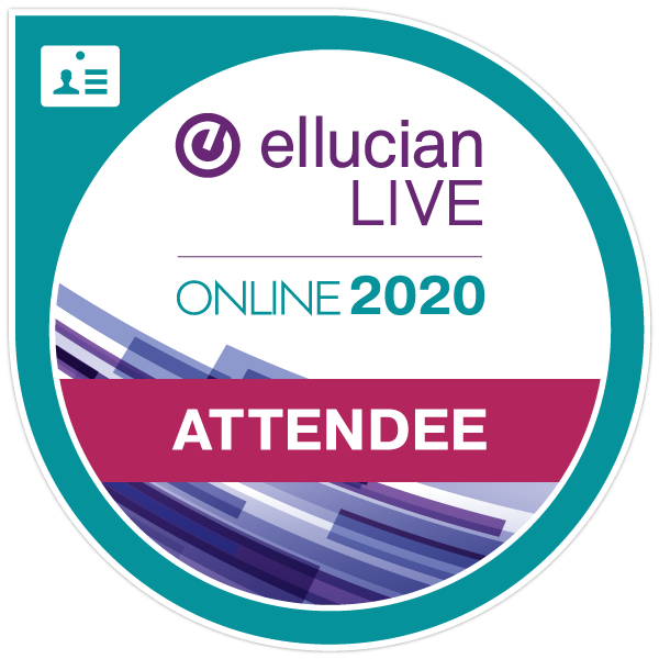 Ellucian Live Online 2020 Attendee - Credly
