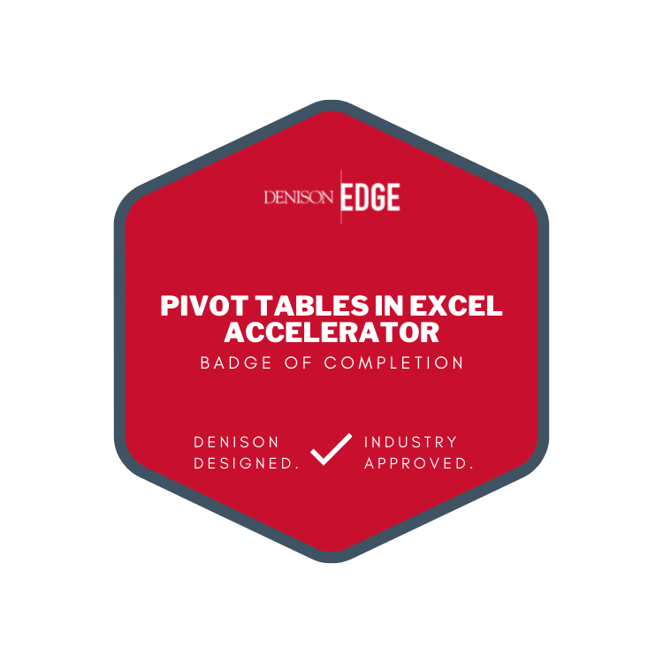 Pivot Tables In Excel Accelerator - Credly