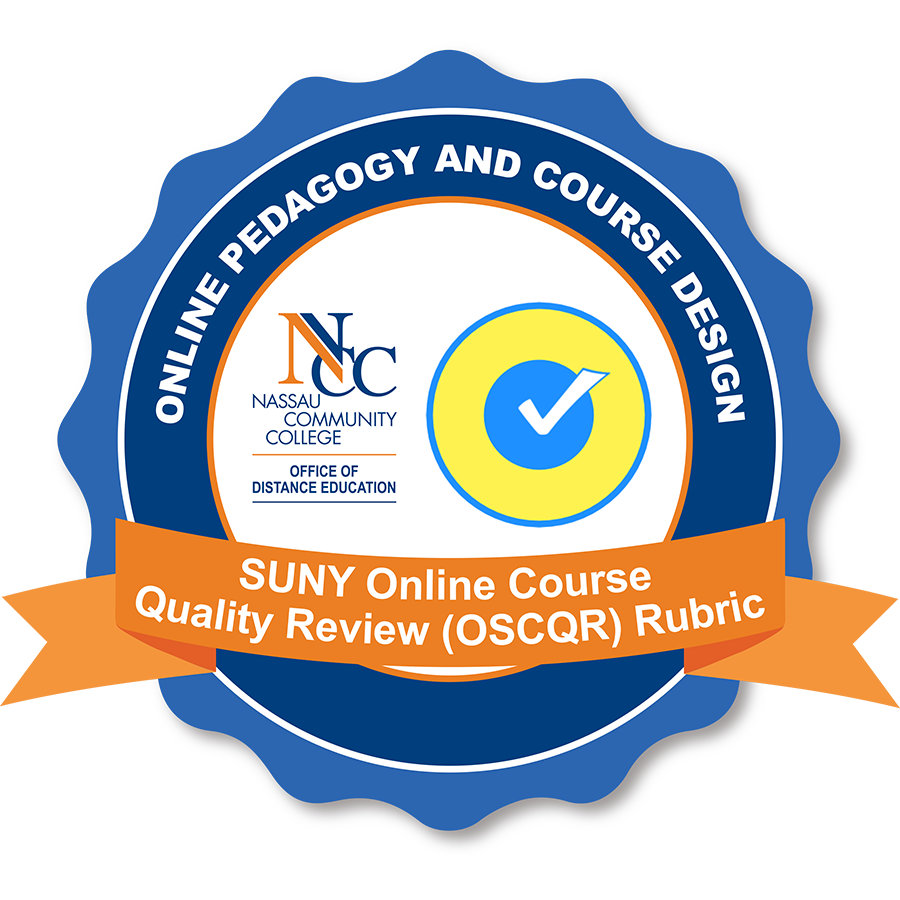 SUNY Online Course Quality Review (OSCQR) Rubric - Credly
