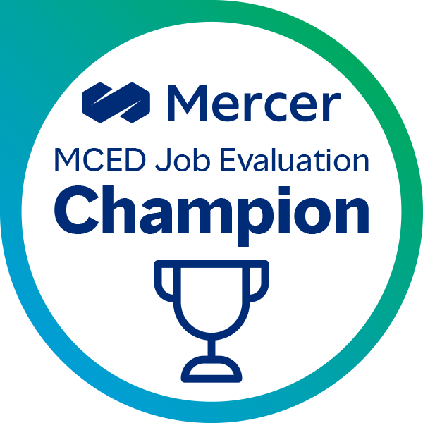 MCED Job Evaluation Champion - Credly