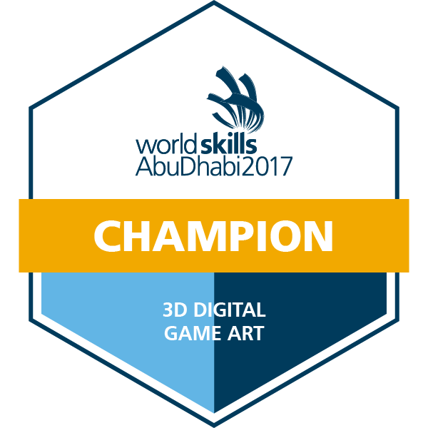 WorldSkills Abu Dhabi 2017 - Champion - 3D Digital Game Art - Credly