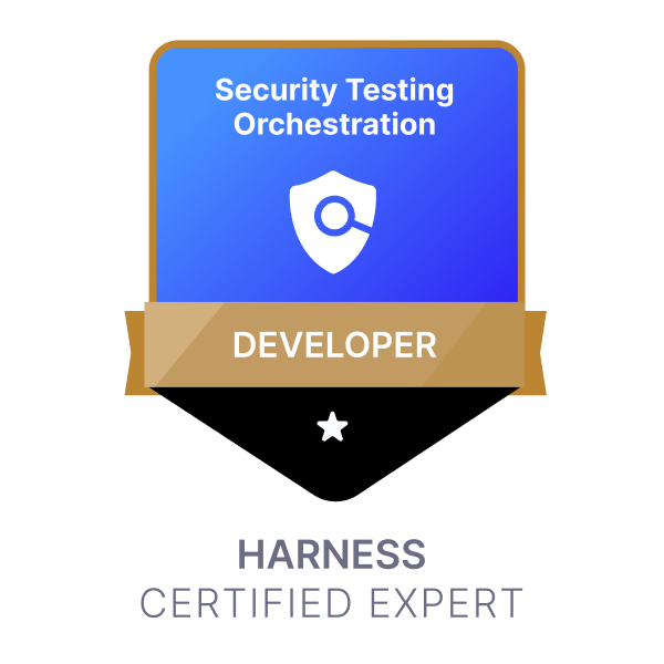 Harness Certified Security Testing Orchestration Developer - Credly