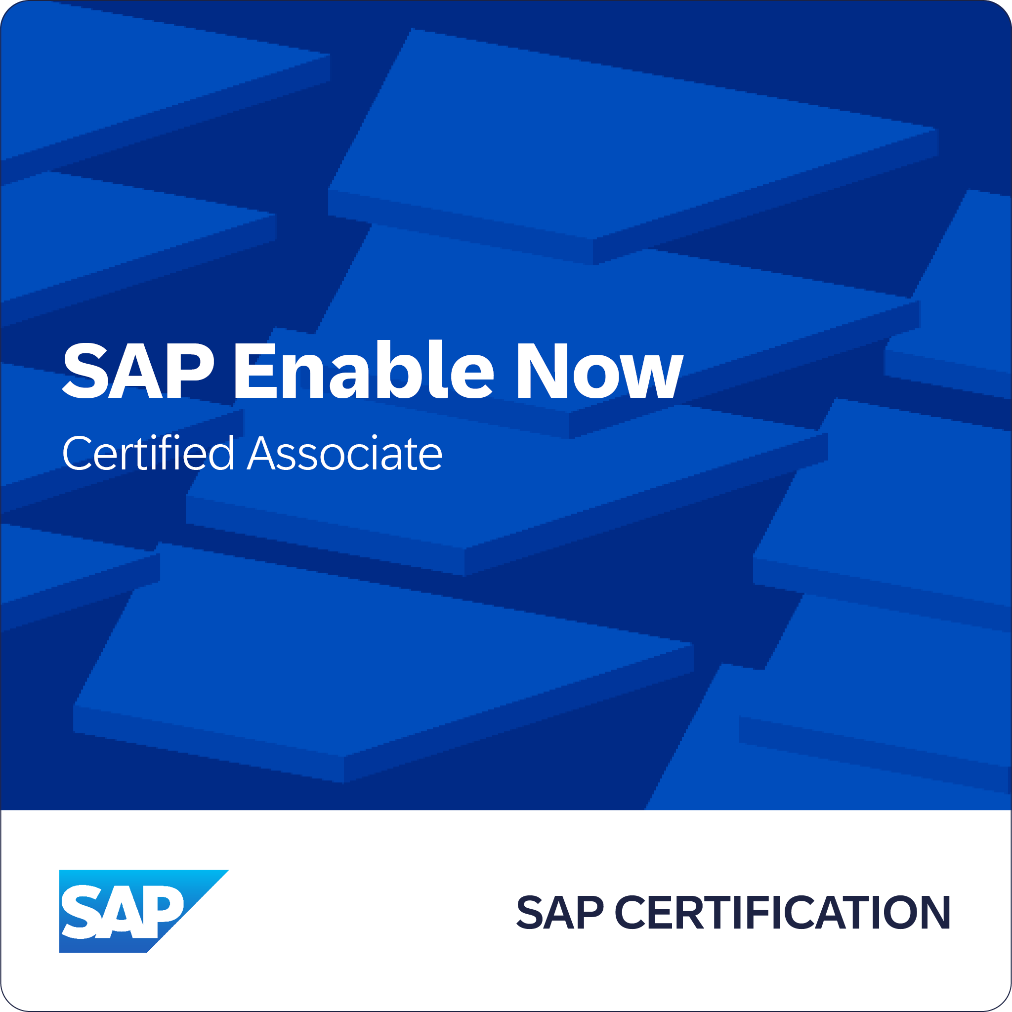 SAP Certified Associate - SAP Enable Now - Credly