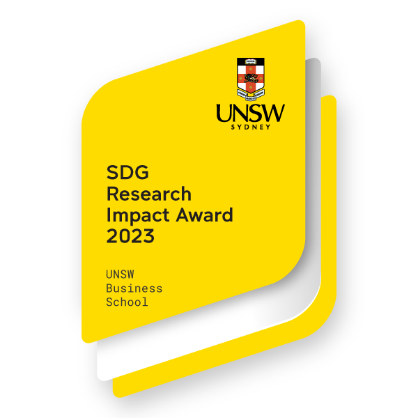 SDG Research Impact Award 2023 - Credly
