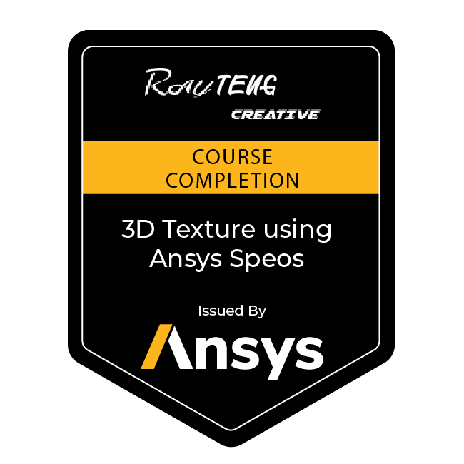 Ansys Course Completion: 3D Texture using Ansys Speos - Credly