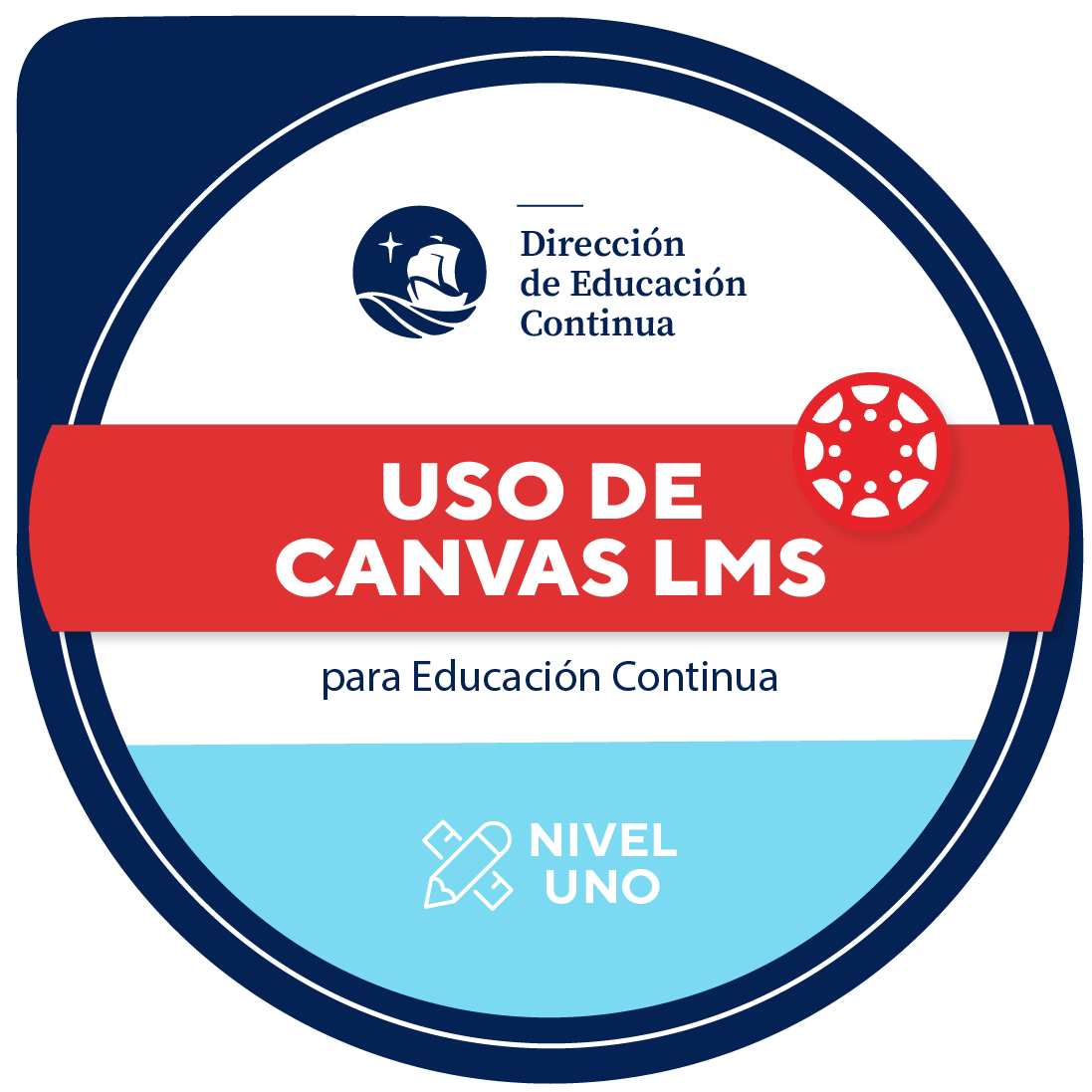 Uso de Canvas LMS para Educación Continua - Nivel 1 - Credly