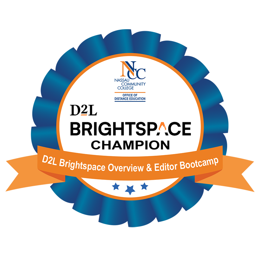 D2L Brightspace Overview & Editor Bootcamp - Credly