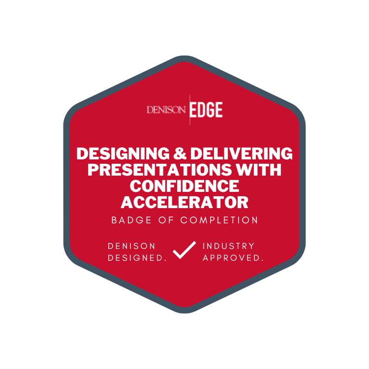 Designing & Delivering Presentations with Confidence Accelerator - Credly