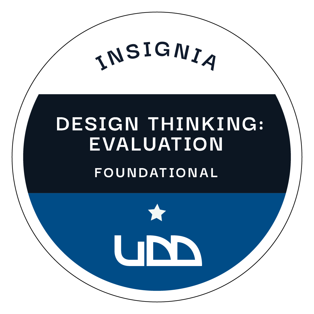 Design Thinking: Evaluation - Credly