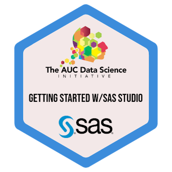 Getting Started with SAS Studio - Credly
